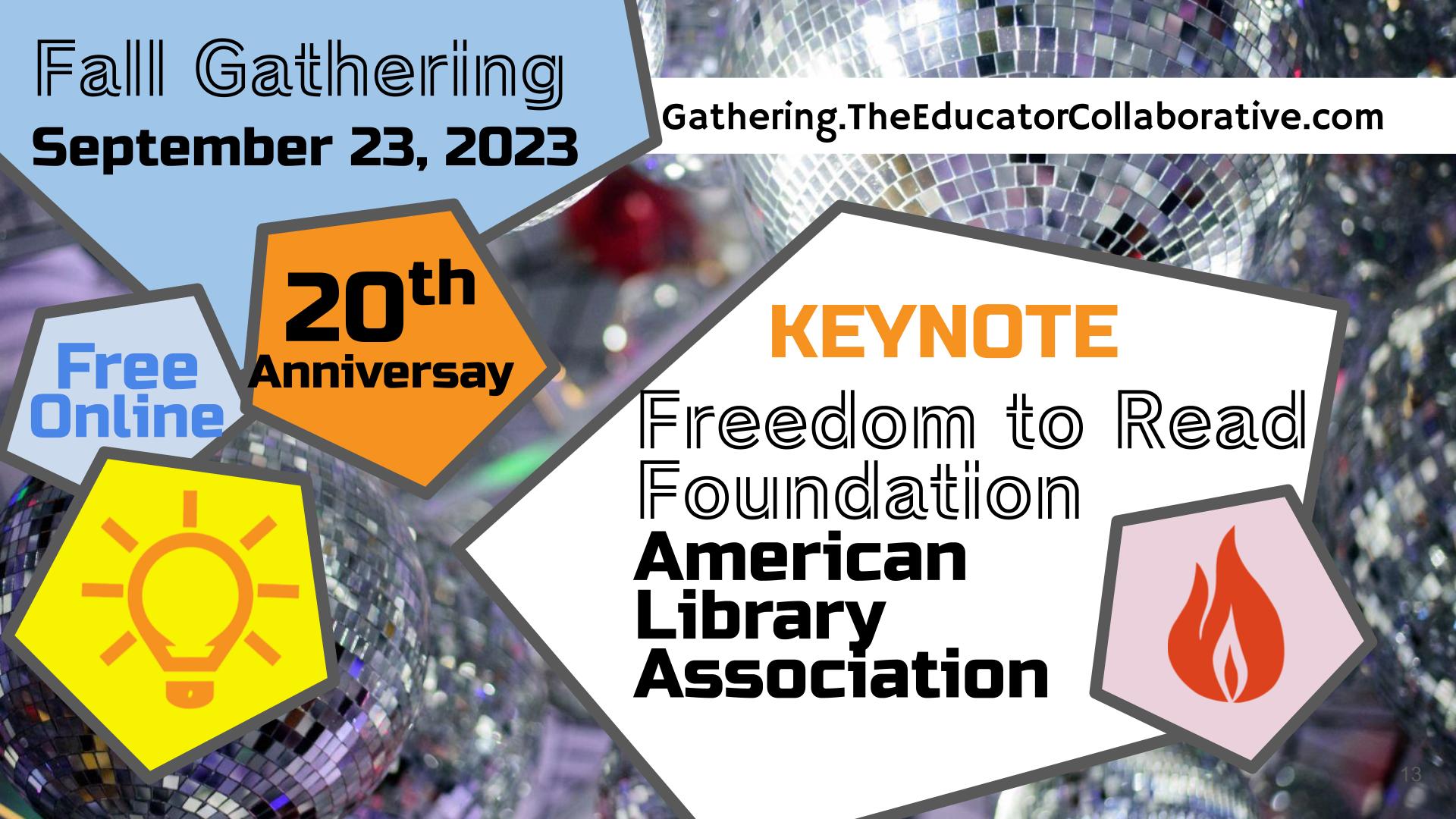 Closing Keynote - Freedom To Read Foundation - K-12 Literacy Conference